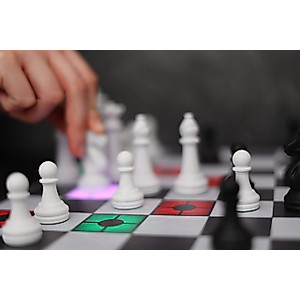 Bryght Labs - ChessUp - Electronic Chess Board - Built-In Chess Engine and Instructor - With Chess Set TouchSense Pieces - Features Wireless Play and Companion App