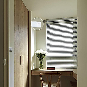 Waziaqoc 2PCS Plastic Blind Brackets, 1 Inch White Low Profile Box Mounting Bracket for Window Blinds Window Blinds Headrail Bracket