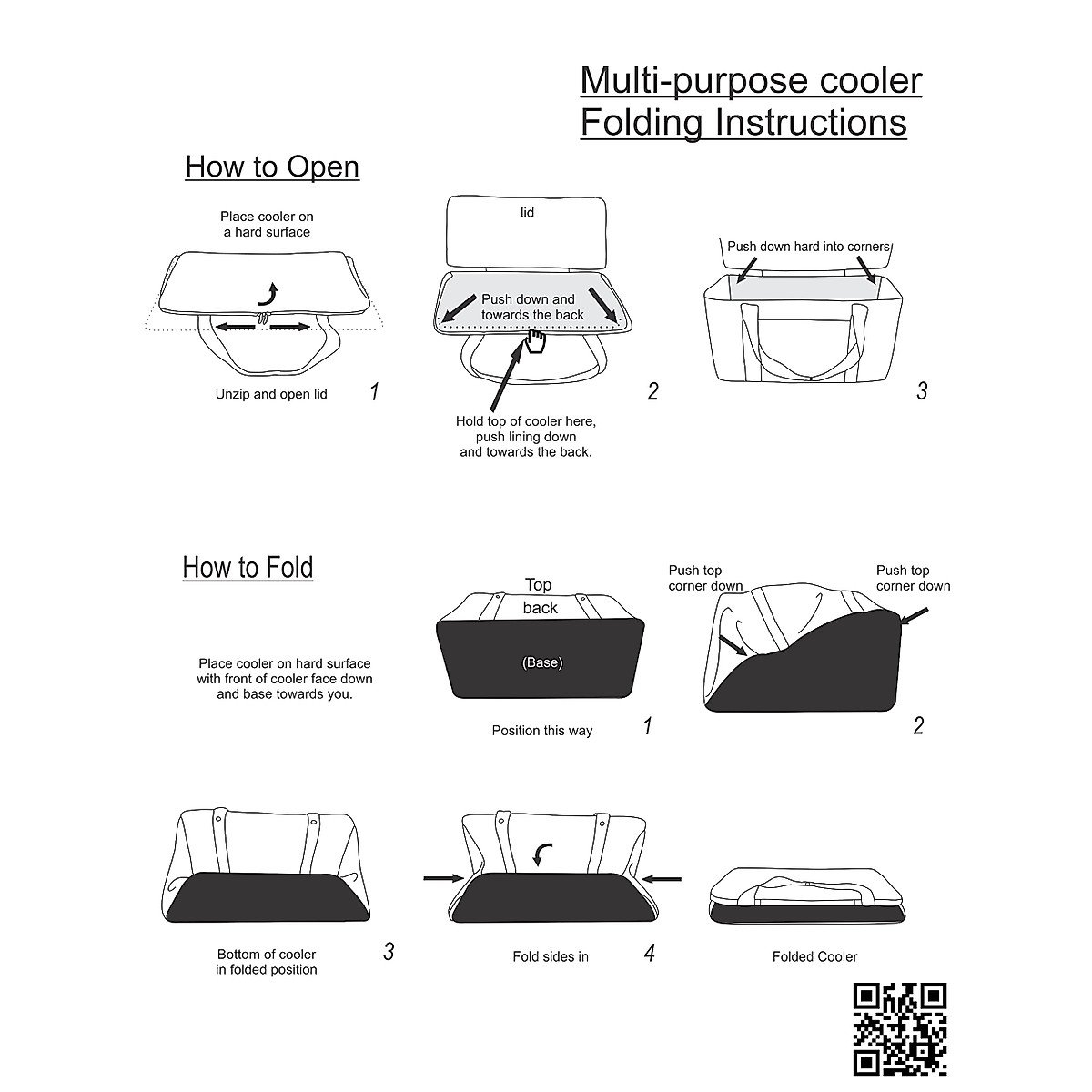 Picnic at Ascot 64 Can Capacity Semi Rigid Collapsible Leakproof Cooler- Designed & Quality Approved in the USA