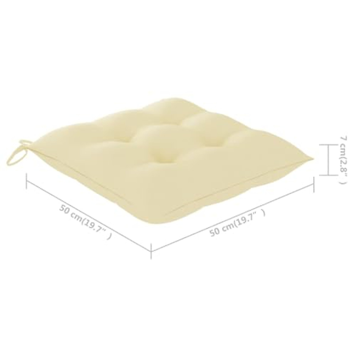 VRAXO Patio Dining Chairs 4 pcs with Cushions Solid Acacia Wood,Outdoor Chairs-72.16lbs