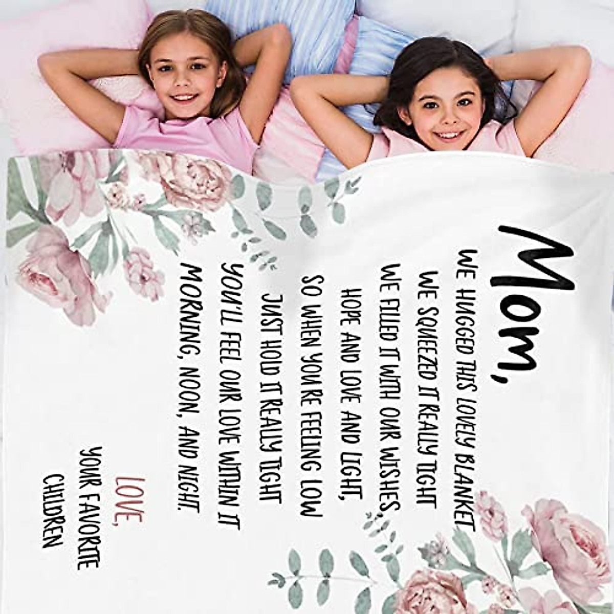 OMGJS Mom Blanket from Daughter,Gifts for Anniversary Mom Birthday Gifts,Mom Blanket,Throw Blanket 39"×59"