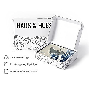 HAUS AND HUES Framed Japanese Art Wall Decor Japanese Wall Art for Boys Room, Japanese Style Wall Art, Movie Prints Painting and Posters for Walls (Black Framed, 12x16)