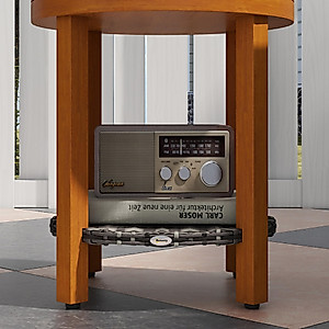 Outsunny 3 Pieces Wicker Outdoor Bistro Set, Rattan Patio Furniture Set with Acacia Wood Coffee Table and Porch Chairs for Backyard, Balcony, Garden, Gray