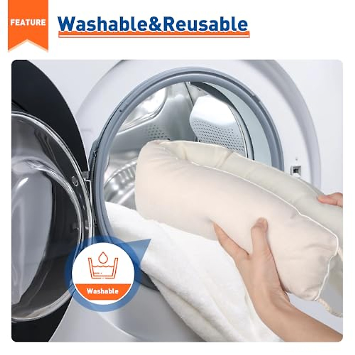 MAGZO Door Draft Stopper 36 Inch-Beige, Under Door Draft Blocker Air Stopper Door Bottom Insulation Snake Draft Stopper