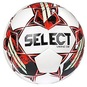 SELECT Viking DB Soccer Ball, White/Red/Green V22, Size 5