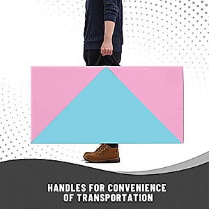 Outroad 10' x 4' x 2" Exercise Mat Thick Gymnastics Mat with Carrying Handles - Exercise Aerobics Mats Stretching Fitness