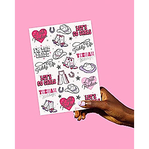 xo, Fetti Last Rodeo Bachelorette Temporary Tattoos - 48 Glitter Styles | Giddy Up Bach Party Decoration, Cowgirl, Bridesmaid Favor, Bride to Be Gift + Bridal Shower Supplies