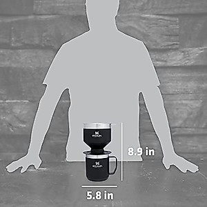 Stanley 10-09566-041 The Camp Aluminum Pour Over Set Matte Black NA, 590L