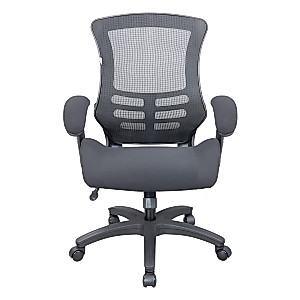 BOLISS 400lbs Mesh Computer Ergonomic Chair,Office Chair, Desk Chair,Height Adjustable Armrest and Flipped Arms,Lumbar Support,Swivel Computer Task Chair -Black