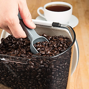 Progressive International PKS-601PIC 4-Quart Large Coffee ProKeeper Storage Container with Dual Scoop, Tinted