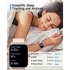 TOOBUR Smart Watch for Women Alexa Built-in, 1.8" IP68 Waterproof Fitness Tracker with Heart Rate/Blood Oxygen/Sleep Tracker/100+ Sport Modes/Answer & Make Calls, Fitness Watch Android iOS Compatible