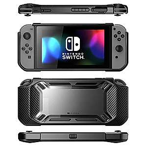 Mumba Case for Nintendo Switch, [Heavy Duty] Slim Rubberized [Snap on] Hard Case Cover for Nintendo Switch 2017 release (Black)