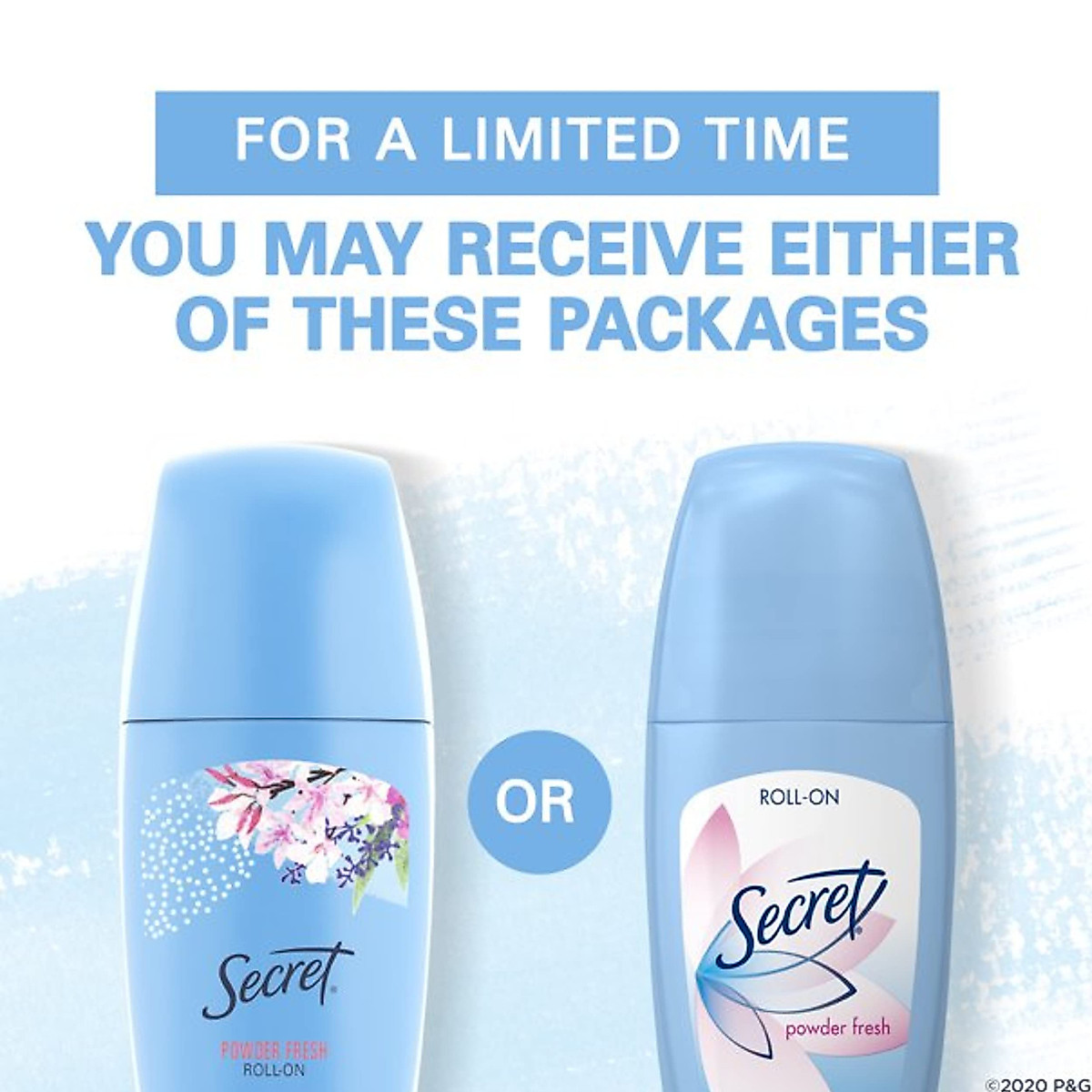 Secret Original Roll-On Antiperspirant Deodorant 1.8 oz (Pack of 6)