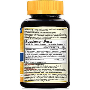 NewRhythm Probiotics 50 Billion CFU 20 Strains, 60 Veggie Capsules, Targeted Release Technology, Stomach Acid Resistant, No Need for Refrigeration, Non-GMO, Gluten Free