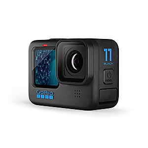 GoPro HERO11 Black - Waterproof Action Camera with 5.3K60 Ultra HD Video, 27MP Photos, 1/1.9" Image Sensor, Live Streaming, Webcam, Stabilization