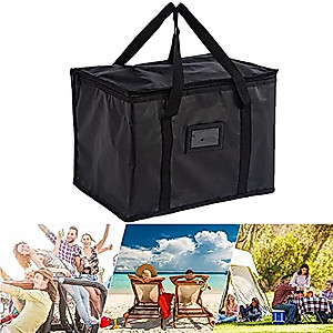 Andy's Orchids 28L Cooler Bags, Warm Cold Bag, Thermal Insulation Package Portable Food Cold Drink Ice Pack Picnic Lunch Bag, Food Delivery Insulated Bags Pizza Takeaway Thermal Warm Cold Bag