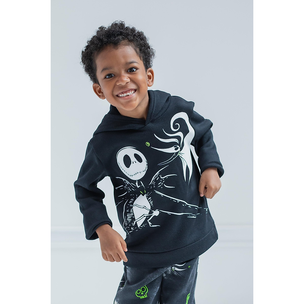 Disney Nightmare Before Christmas Jack Big Boys Fleece Hoodie & Pants Black 14-16