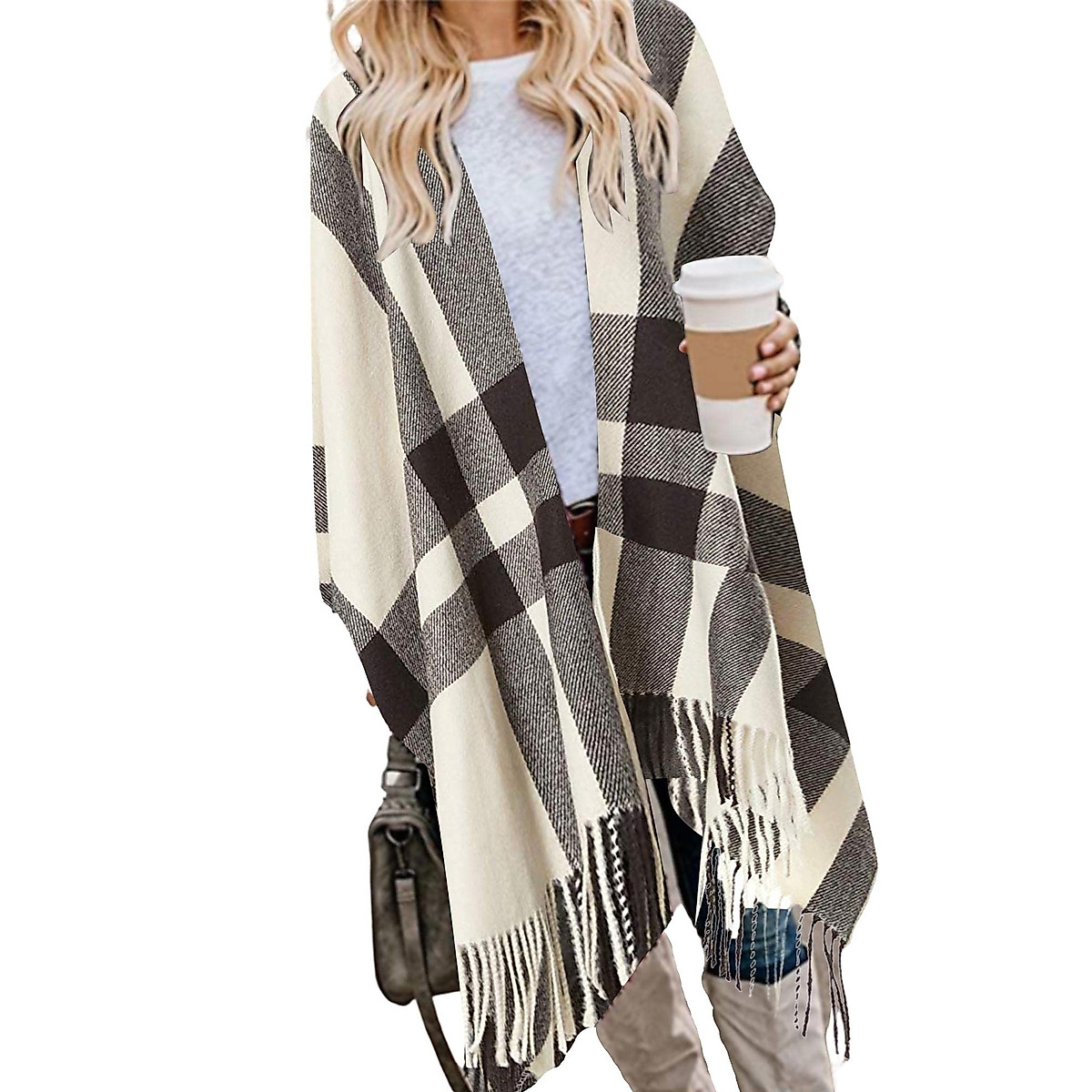 Breezy Lane Shawl Wraps for Women Ponchos Ruana Wraps Cardigan Holiday Gifts for Women