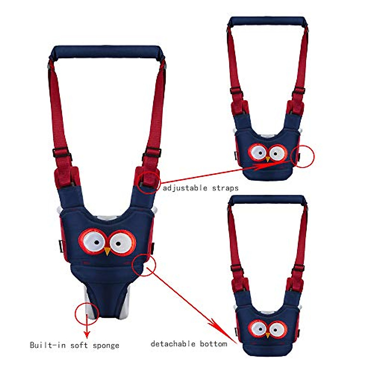 Baby Walking Harness - Handheld Kids Walker Helper - Toddler Infant Walker Harness Assistant Belt - Help Baby Walk - Child Learning Walk Support Assist Trainer Tool (Blue)