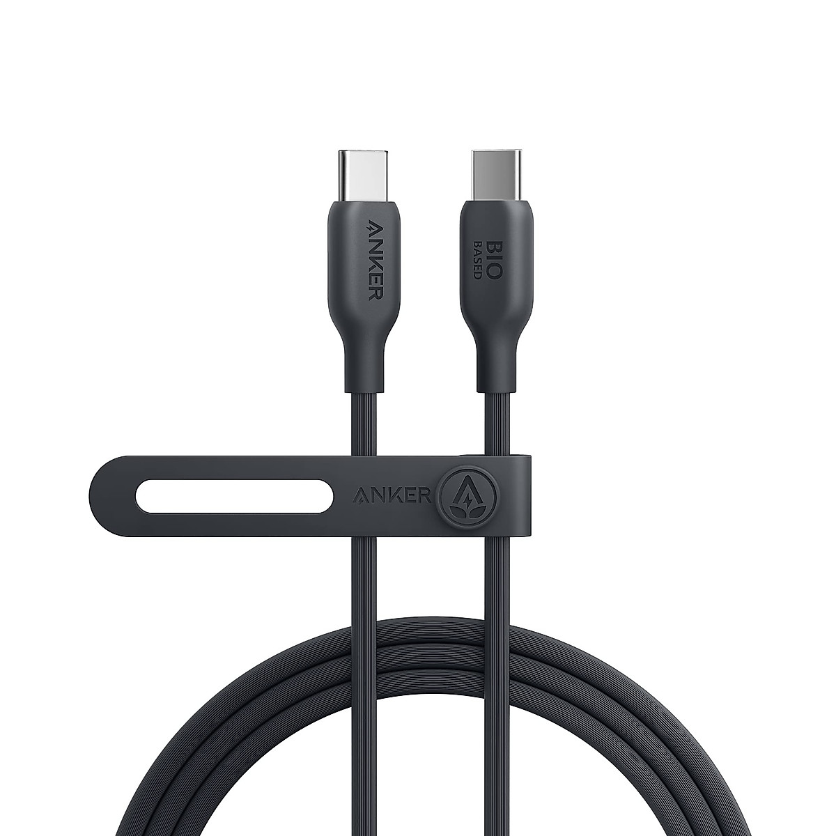 Anker 543 USB C to USB C Cable (100W 6ft), USB 2.0 Bio-Based Charging Cable & Anker USB C Charger, 715 Charger (Nano II 65W), GaN II PPS Fast Compact Foldable Charger (Phantom Black)