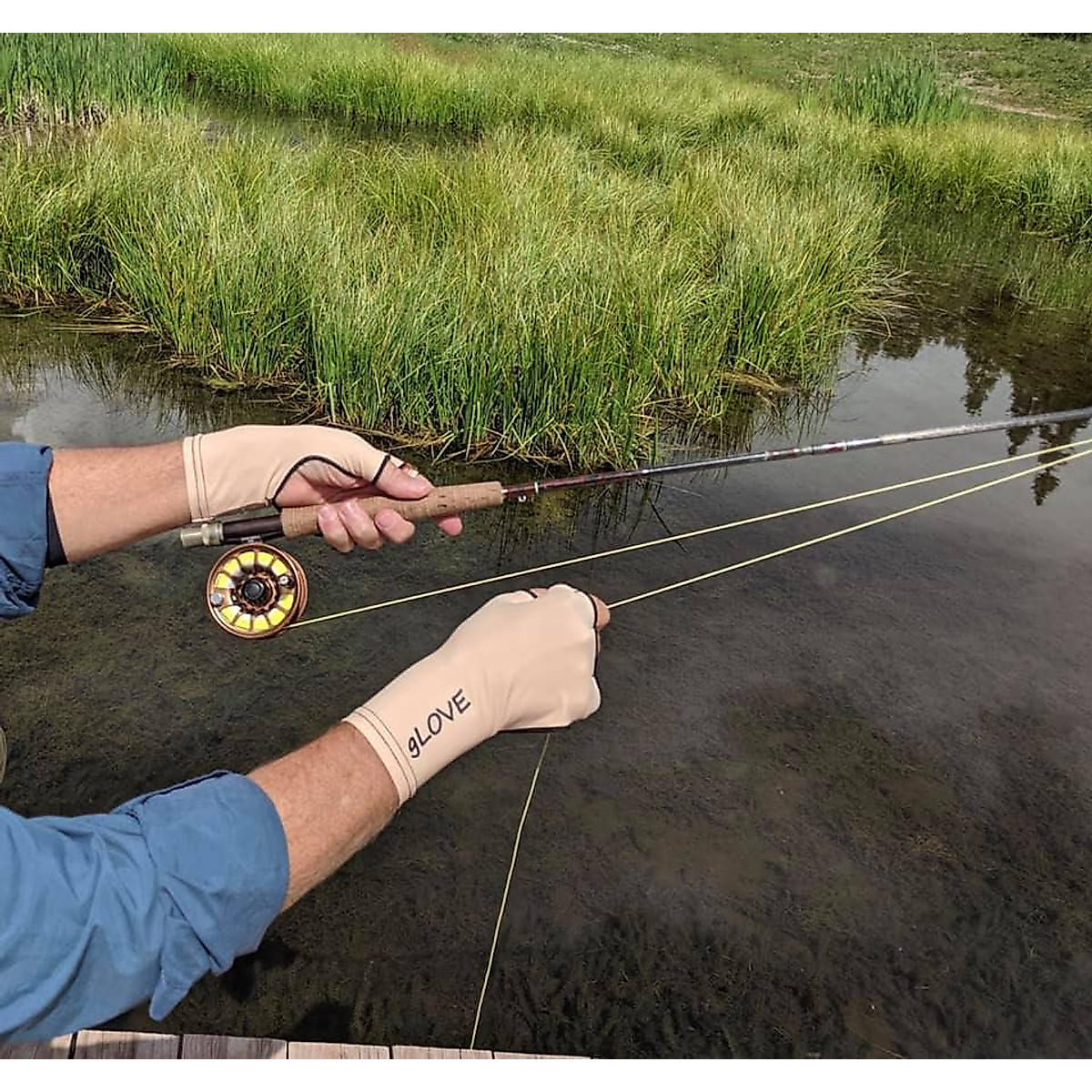 gLOVE Palmless Sleeve Sports for Men and Women UPF 50+ 98% UV Block Tennis, Golf, Fishing and Any Outdoor Sports. Open Palm for Maximum gripping and Flexibility. Cooling Sun Protection for Hands