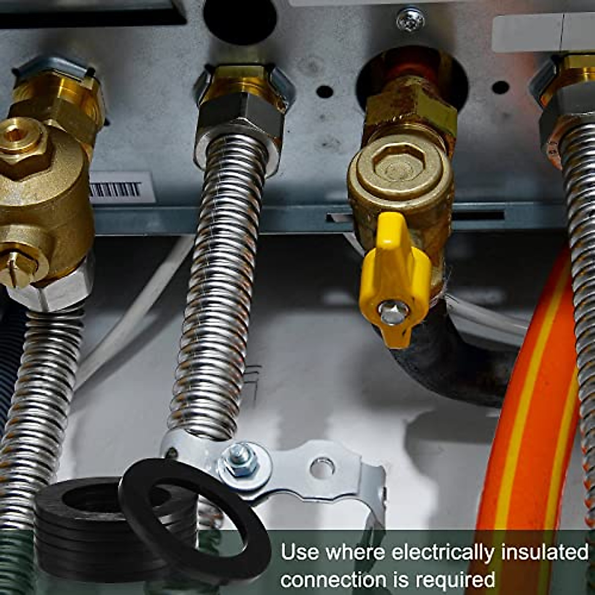 30 Pack 1-1/2 Inch Oversize Union Washer Flat Plumbing Slip Joint Washer Rubber Flat Washer Rubber Washers for Piping and Plumbing Systems