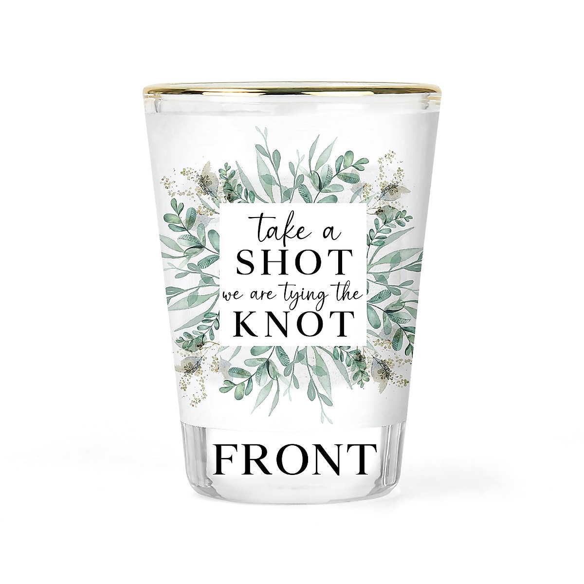 Wedding Shot Glasses - Tied the Knot Shot Glass - Wedding Shot Glass - Custom Wedding Glasses - Personalized Shot Glasses - Shot Glass Set (2 pc.)