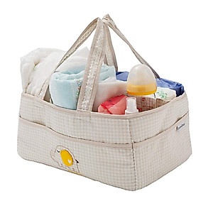 BLOOMSTAR Diaper caddy Baby Diaper Caddy Organizer Nursery Storage Bin Portable Holder Basket for Car |Gift Diapper Handbag