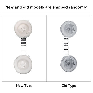 Vacuum Suction Cup Handrail ABS PC Anti Slip Hand Grip Bathroom Kitchen Glass Living Room Door Hand Shower Grab Bars Glass Door Window Handle