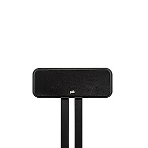 Polk Signature Elite ES30 Center Channel Speaker - Hi-Res Audio Certified and Dolby Atmos & DTS:X Compatible, 1" Tweeter & Two 5.25" Woofers, Dual Power Port for Effortless Bass, Stunning Black