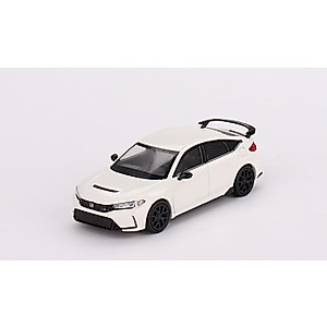 True Scale Miniatures Model Car Compatible with 2023 Honda Civic Type R (White) Limited Edition 1/64 Diecast Model Car MGT00530
