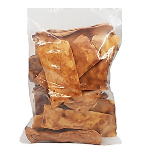 GreenCow Rawhide Chips Beef Flavor 1-Pound Bag - Premium Large Dog Rawhide Chews - Ideal for Agressive Chewers Dog Rawhide Treats - Durable Rawhide Bones for Large Dogs