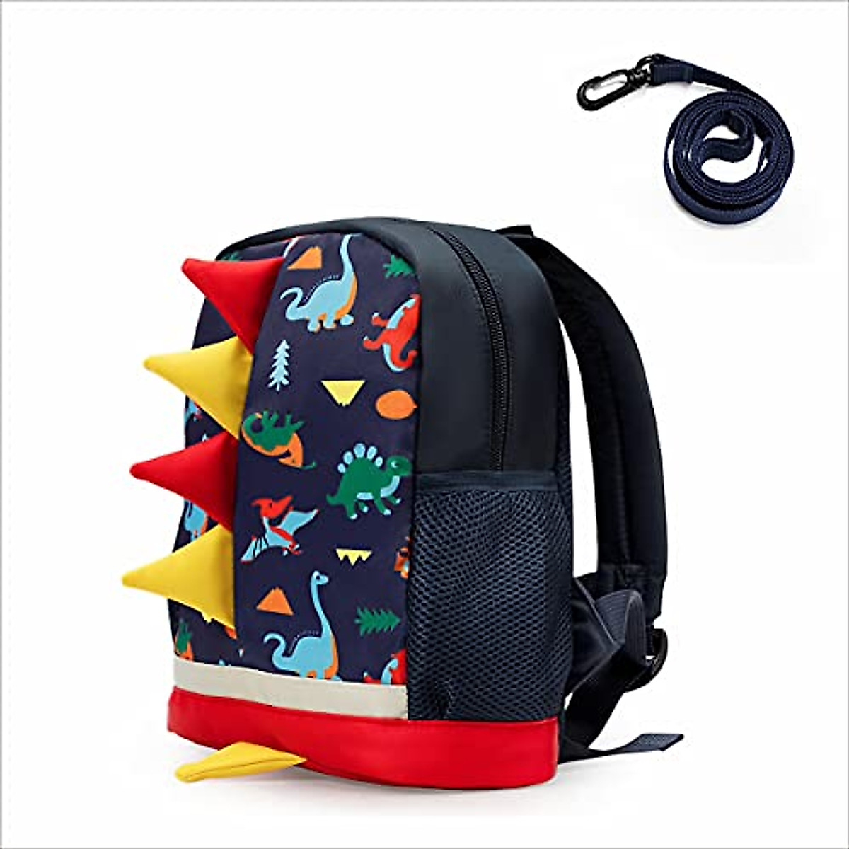 LESNIC Kids Dinosaur Backpack with Leash, Buckles in the Front , CPC Certified Medium Rucksack for 1-6 Years Old Boys & Girl, Dinosaur Rucksack Toddler Kids Bag 25 10 30.3cm/10 4 12in