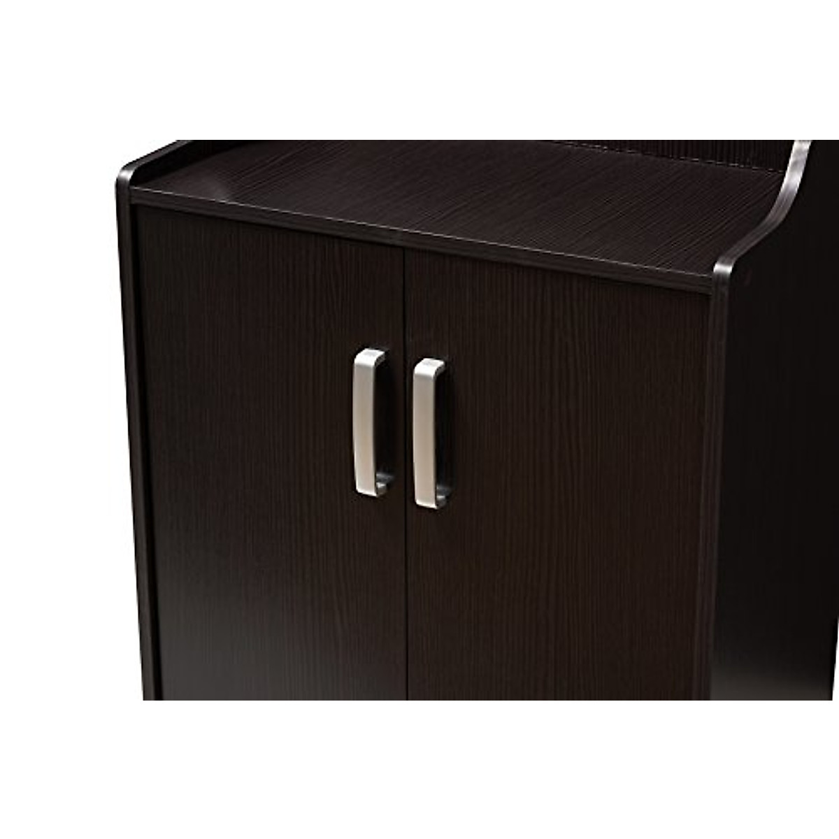 Baxton Studio Garrick Shoe Cabinet, Wenge Dark Brown