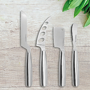 Artenostro TopKnife 4-Pc All Cheese Knife Set - Gift Box Included