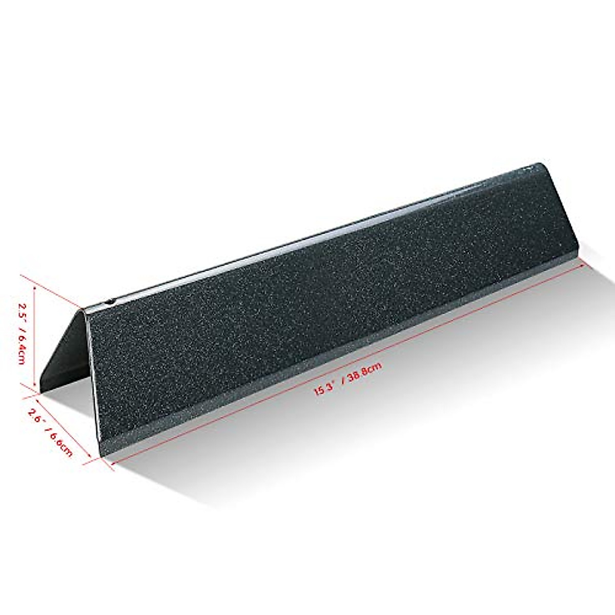 GRISUN 7636 15.3 Inch Flavorizer Bars for Weber Spirit I & II 300 Series - Spirit E310 E320 E330 S310 S320 S330 Gas Grill with Front Control Knobs Replacement Parts, Porcelain Enameled Heat Tent 16GA