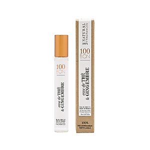 100BON Eau De The & Gingembre – Tea & Ginger Fragrance for Women & Men – Energizing Organic Fragrance - Sweet, Citrus & Spicy Notes Fragrance - 100% Natural Fragrance Spray, 0.5 Fl Oz
