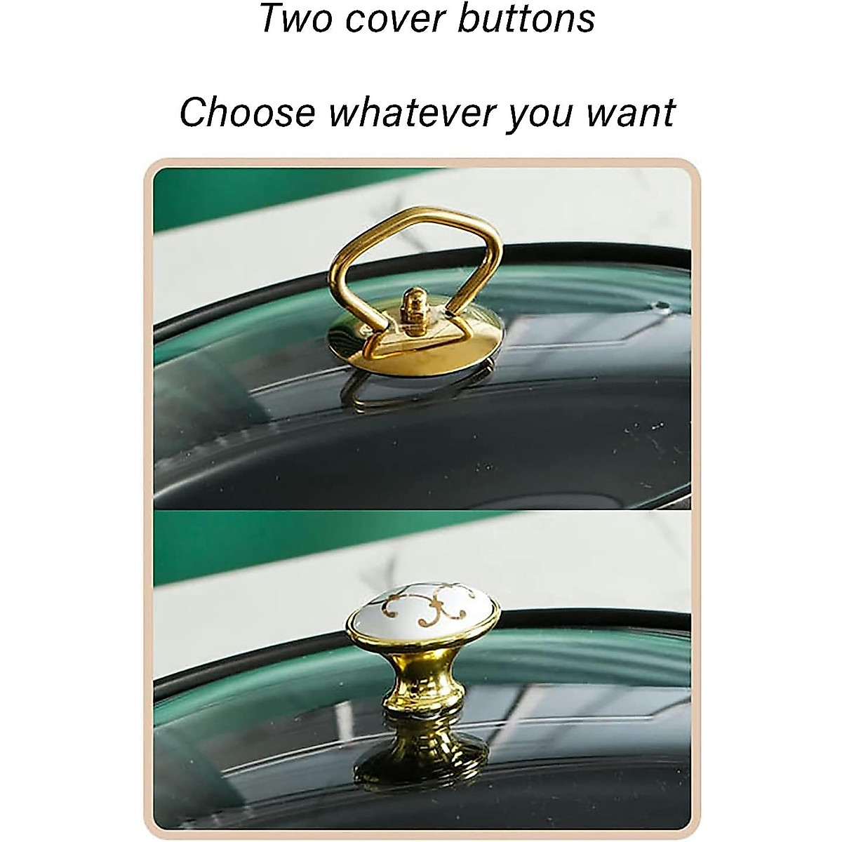 Food Warmer for Parties Buffets, Food Warming Tray Round Chafing Dish Buffet Set, Ceramic Marble Finish Chafer with Glass Lid, Chafer and Buffet Warmer Set for Buffet Weddings Parties