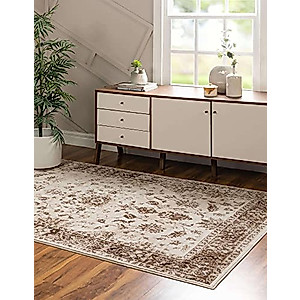 Unique Loom Rushmore Collection Area Rug - Lincoln (3' 3" x 5' 3" Rectangle, Cream/Beige)