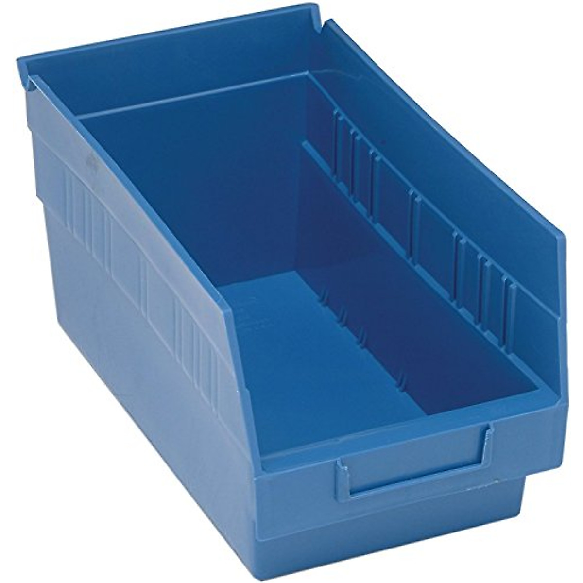QUANTUM STORAGE SYSTEMS K-QSB202BL-10 10-Pack Plastic Shelf Bin Storage Containers, 11-5/8" x 6-5/8" x 6", Blue