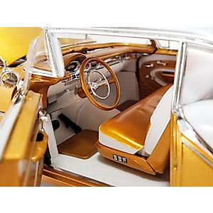 1957 Super 88 Gold Metallic and White Southern Kings Customs Limited Edition to 250 Pieces Worldwide 1/18 Diecast Model Car by Acme A1808006