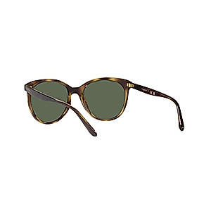 Vogue Eyewear Women's VO5453S Round Sunglasses, Dark Havana/Dark Green, 53 mm