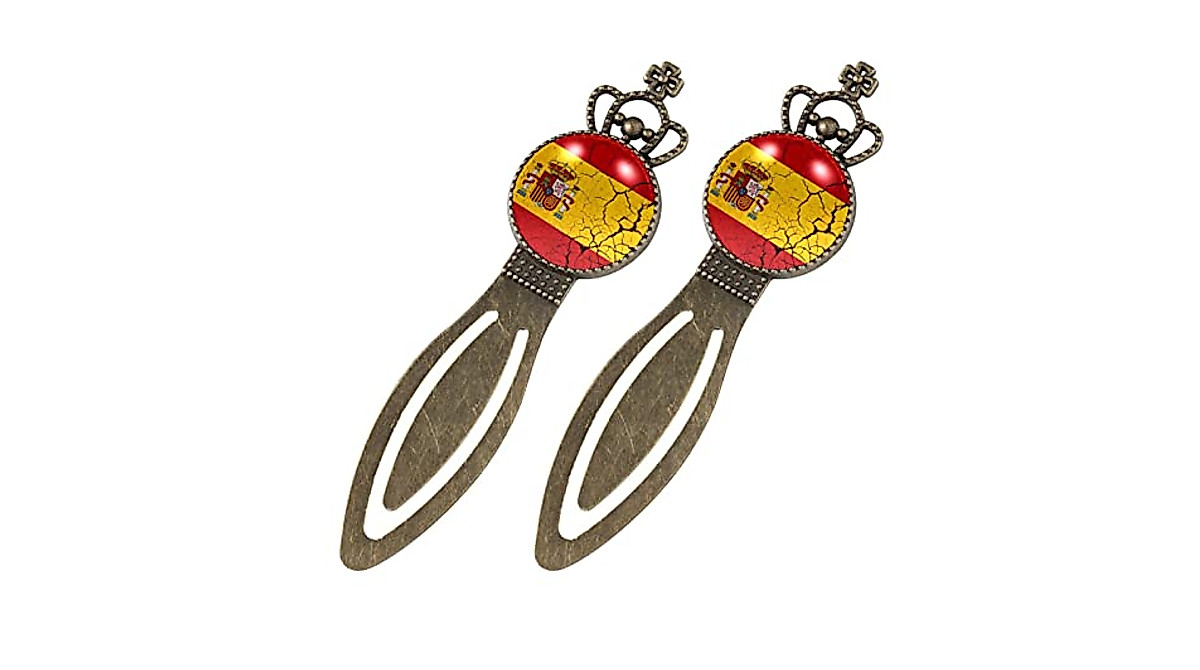 Vintage Crown-Style Stainless Steel Bookmarks – Elegant Gift Pack