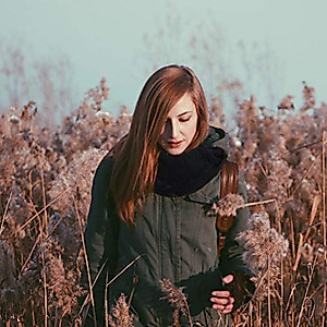 Women Summer Cotton Blend Crinkle Vintage Soft Long Scarf Linen Beach Shawl Wrap (Black)