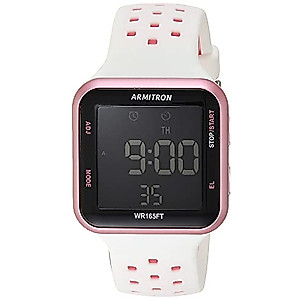 Armitron Sport Unisex Digital Chronograph Silicone Strap Watch, 40/8417