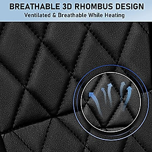 NOBLEMOOD Heated Massage Office Chair Ergonomic High Back Reclining Computer Chair Height Adjustable Swivel Executive Desk Chairs with Footrest and Lumbar Pillow (Black)