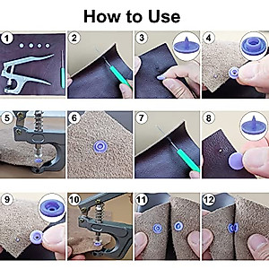 TmppDeco Plastic Snaps with Snap Pliers, 460 Sets 24-Colors Snap Buttons for Sewing, Snap Fasteners Kit for Sewing, Clothing, Crafting