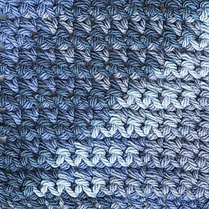 Bernat Handicrafter Cotton Yarn, Gauge 4 Medium Worsted, Blue Camo