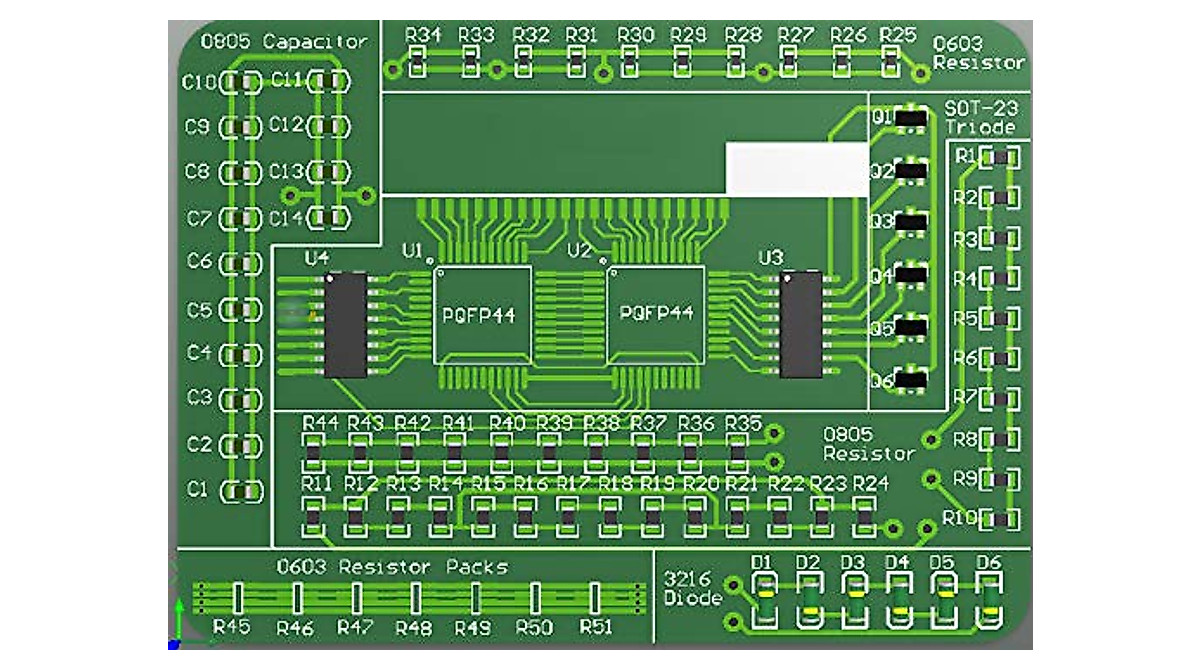 Gikfun DIY SMD/SMT Practice Board for Soldering Skills Training
