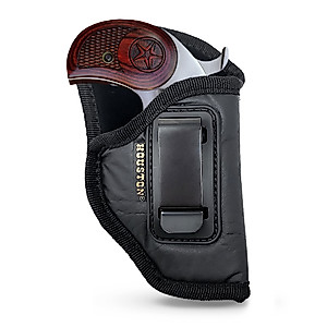 Black Eco Leather Bond Arms Holster Derringer for Century 2000 Backup .45lc/ .410 3.5" Barrel - Quick Draw Derringer Holster for Men/Women - Eco Leather Concealed Carry Holster - Sweatproof